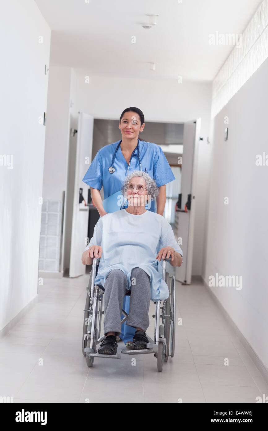 Patient in a wheelchair Stock Photo - Alamy
