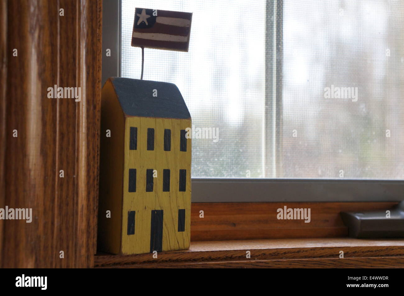 Little house in the window Stock Photo - Alamy