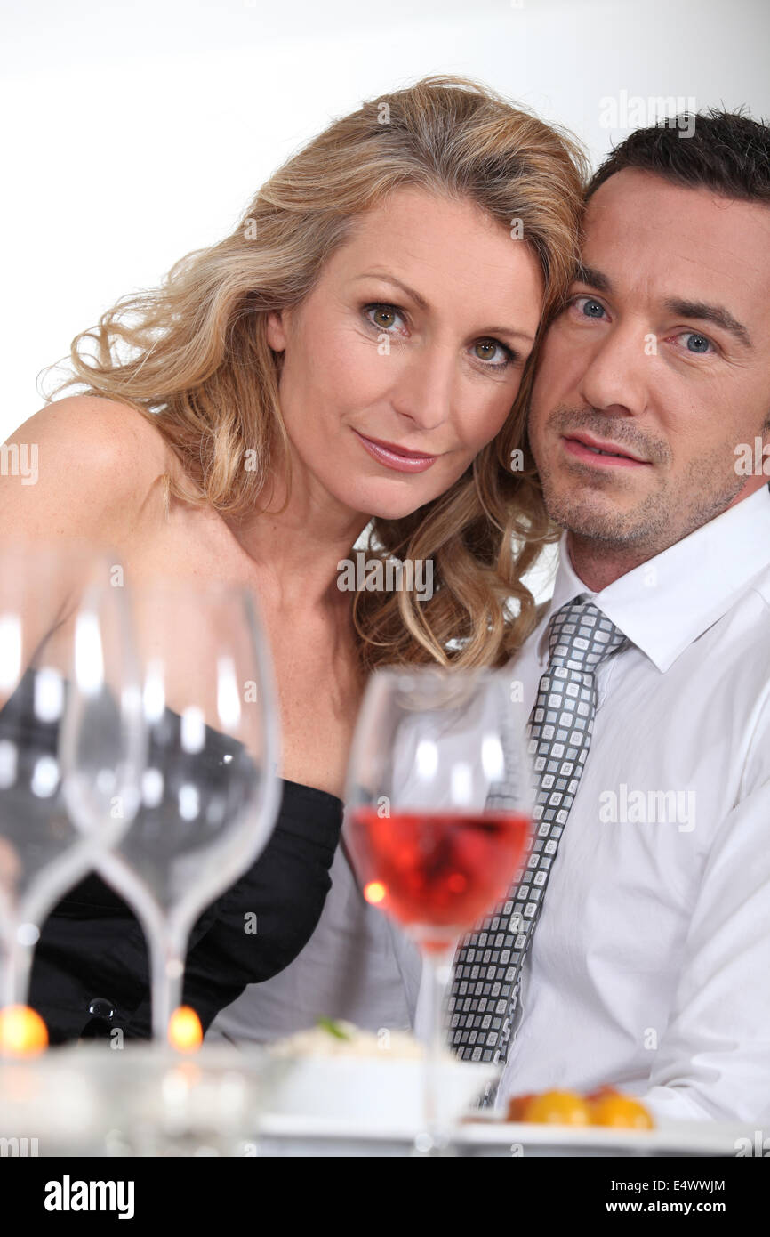 Two people having dinner hi-res stock photography and images - Alamy