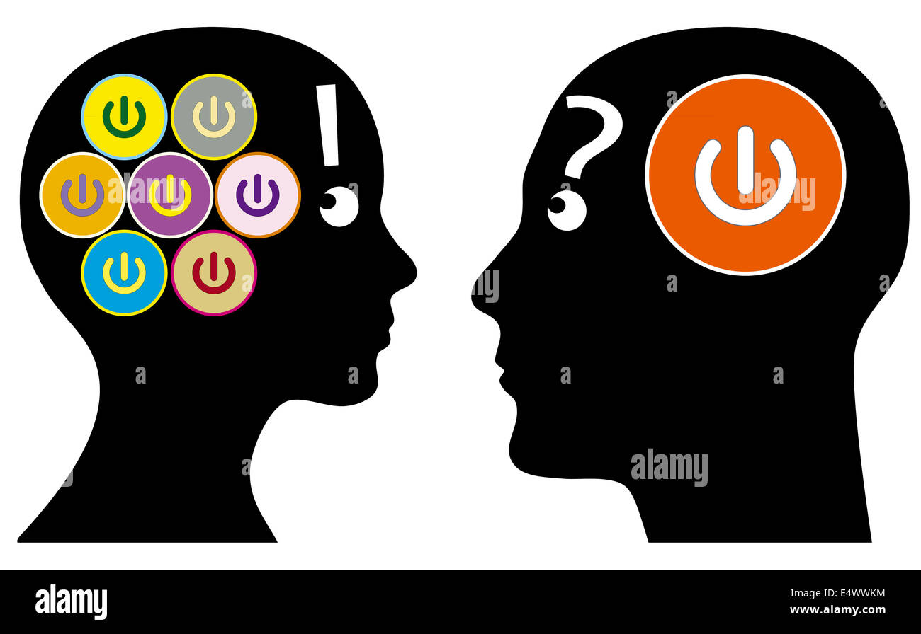 Female multitasking Cut Out Stock Images & Pictures - Alamy