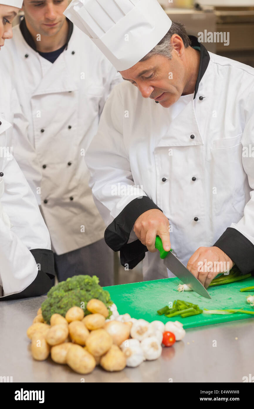 Professional chef teaching hi-res stock photography and images - Alamy