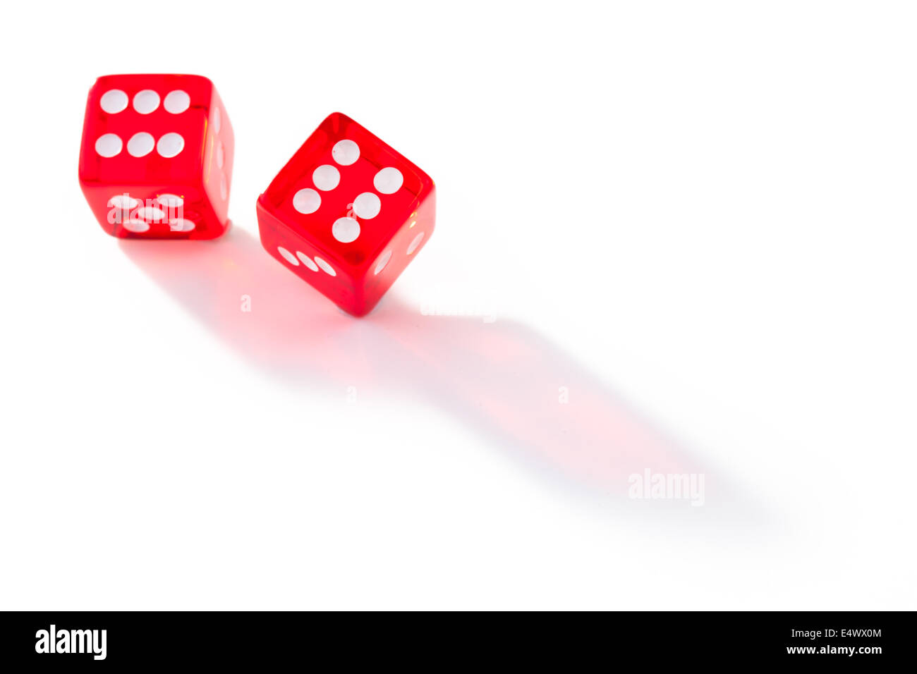 Two dices in motion Stock Photo - Alamy