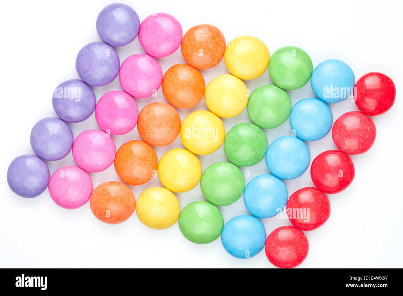 Chocolate candies by color Stock Photo - Alamy