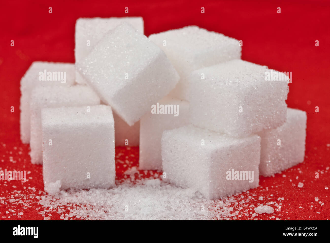 Stack of sugar Stock Photo - Alamy