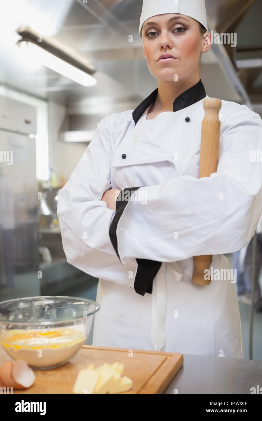 Baker with rolling pin hi-res stock photography and images - Alamy