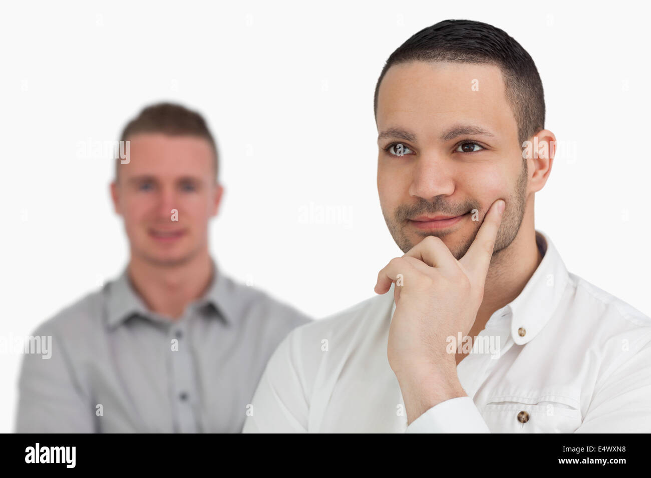 Two thoughtful men Stock Photo - Alamy
