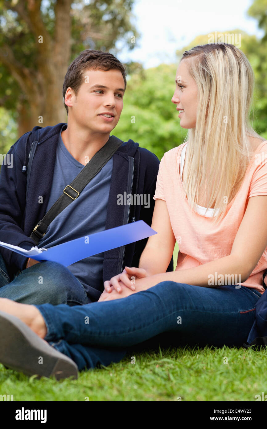 Students revising together Stock Photo - Alamy
