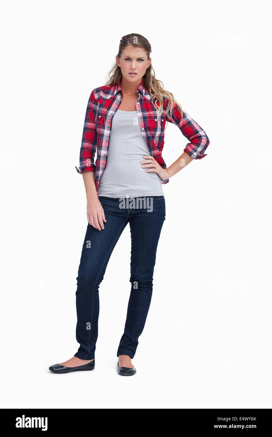 Portrait sad disappointed cute Cut Out Stock Images & Pictures - Alamy