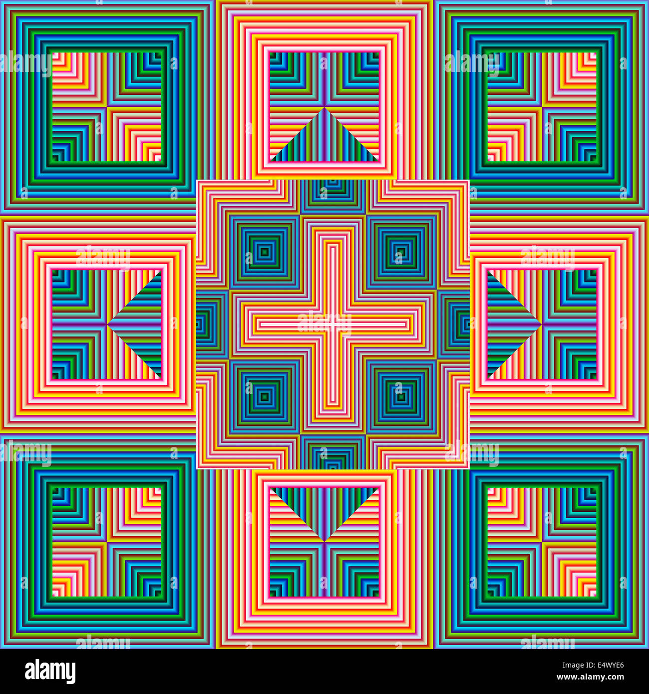 Spiritual pattern for meditation and inspiration with religious and ...