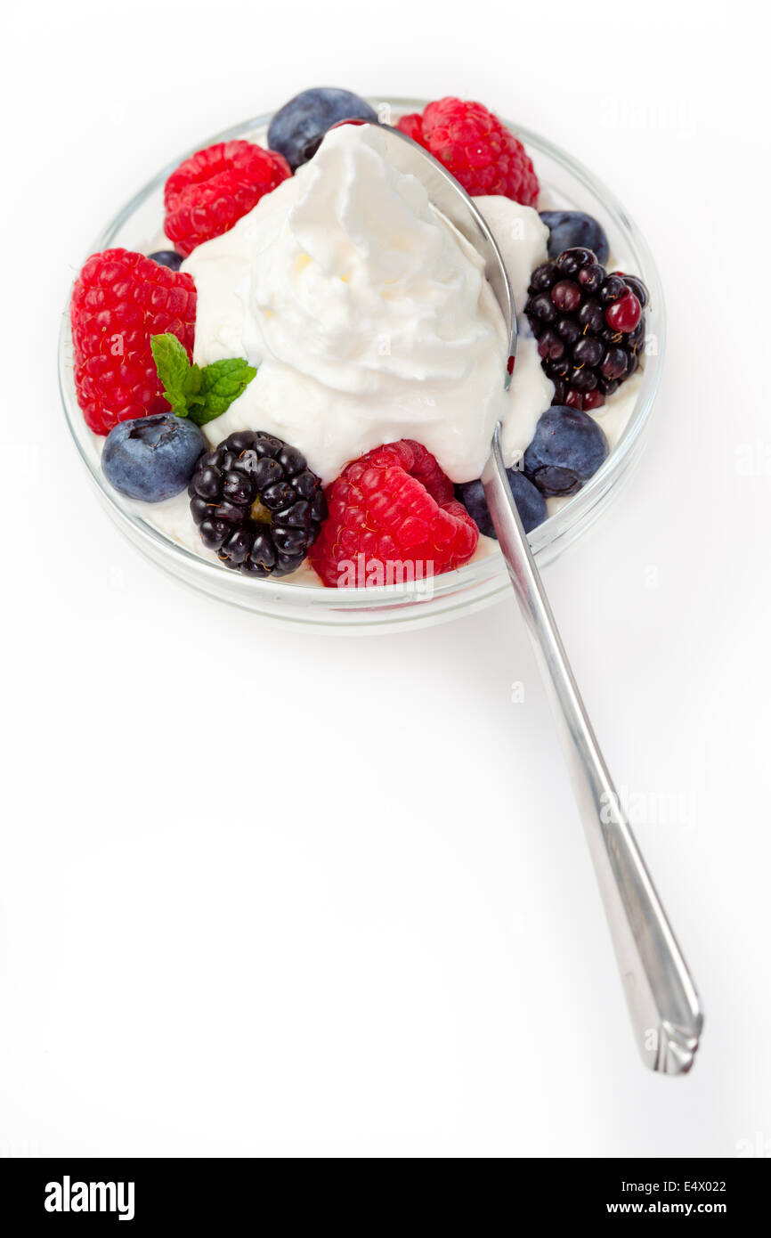 Dessert of berries Stock Photo - Alamy