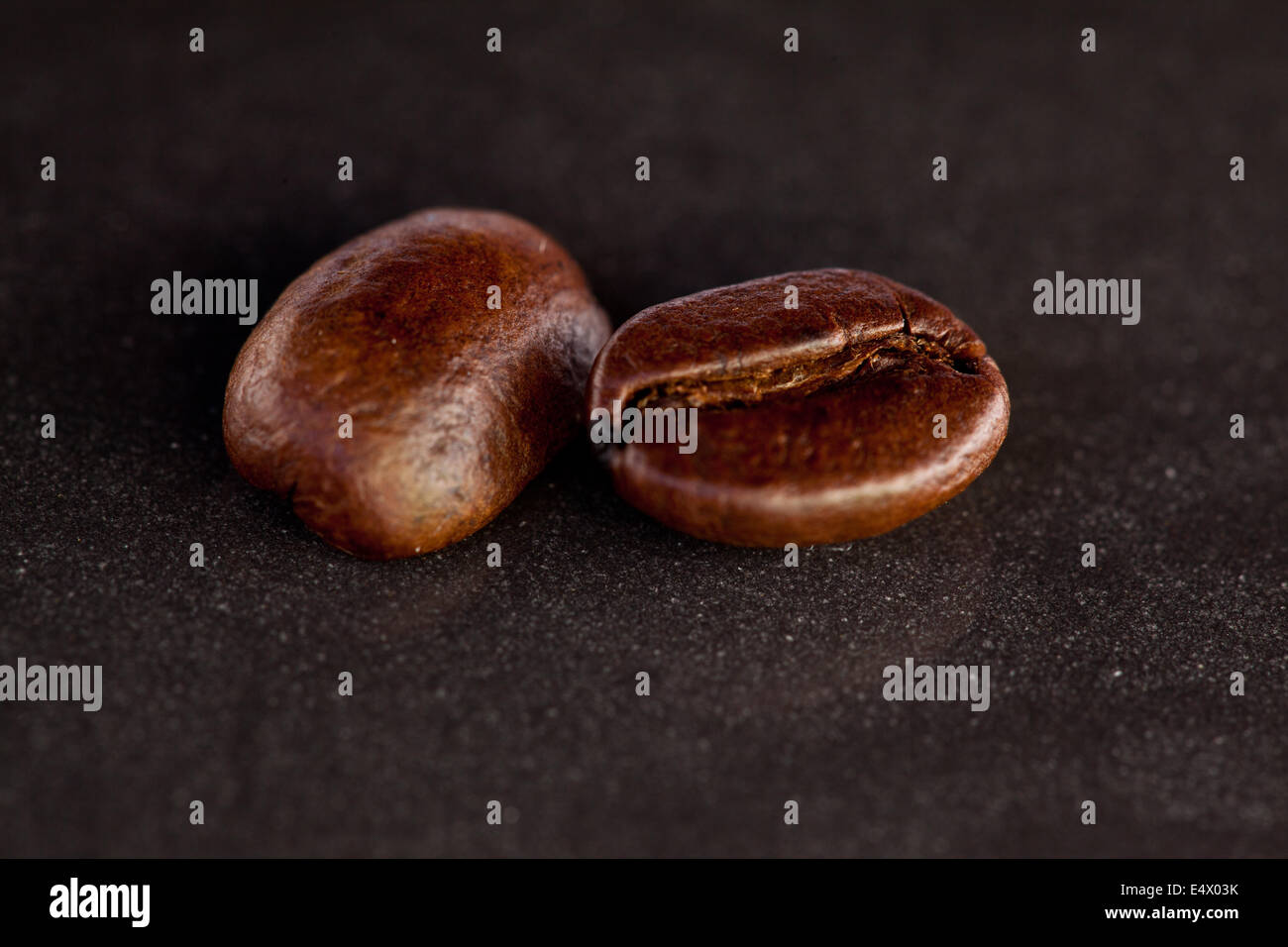 Two coffee seeds Stock Photo - Alamy