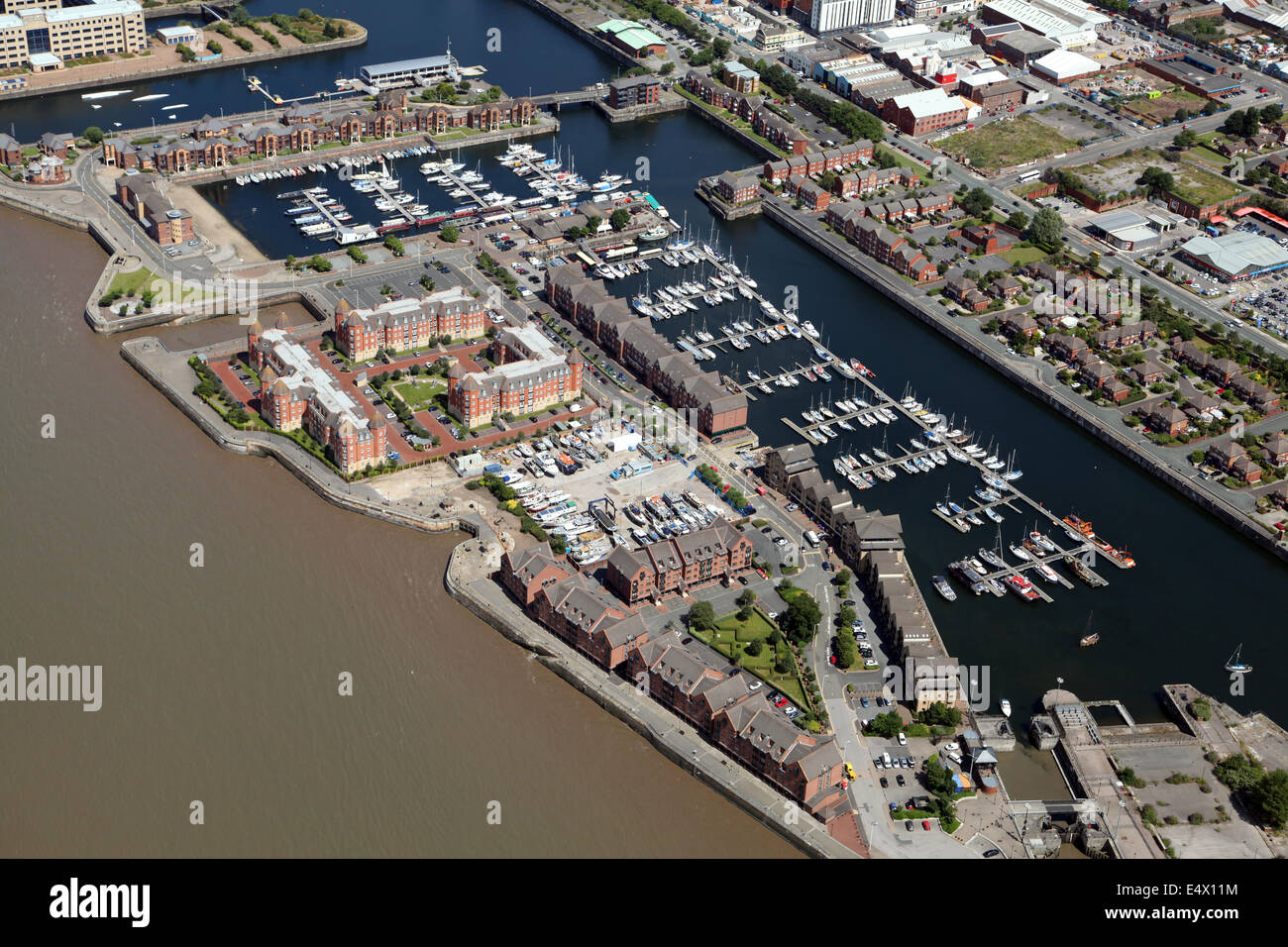 Liverpool docks aerial hi-res stock photography and images - Alamy