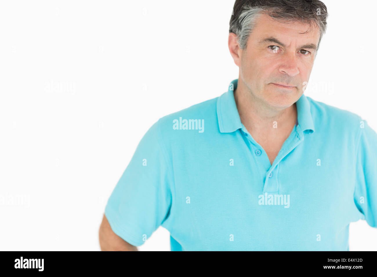 Angry looking man Stock Photo - Alamy