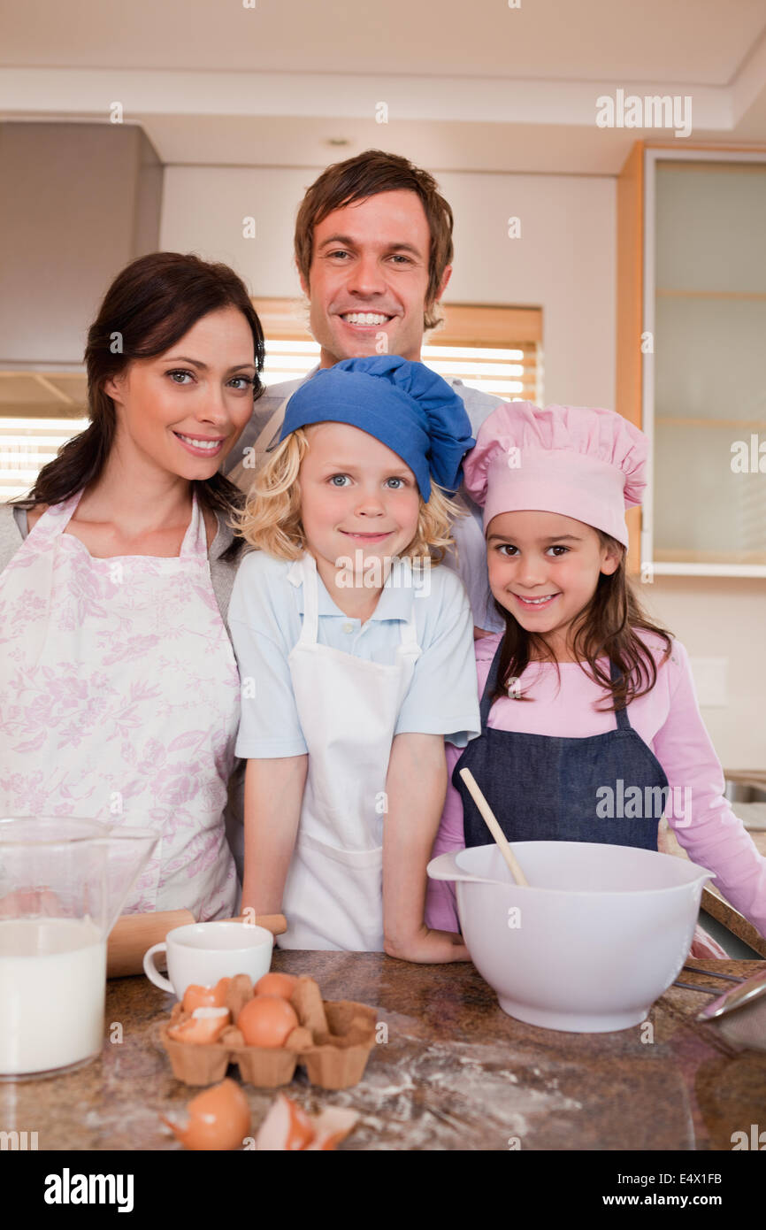 Portrait of a family baking together Stock Photo - Alamy