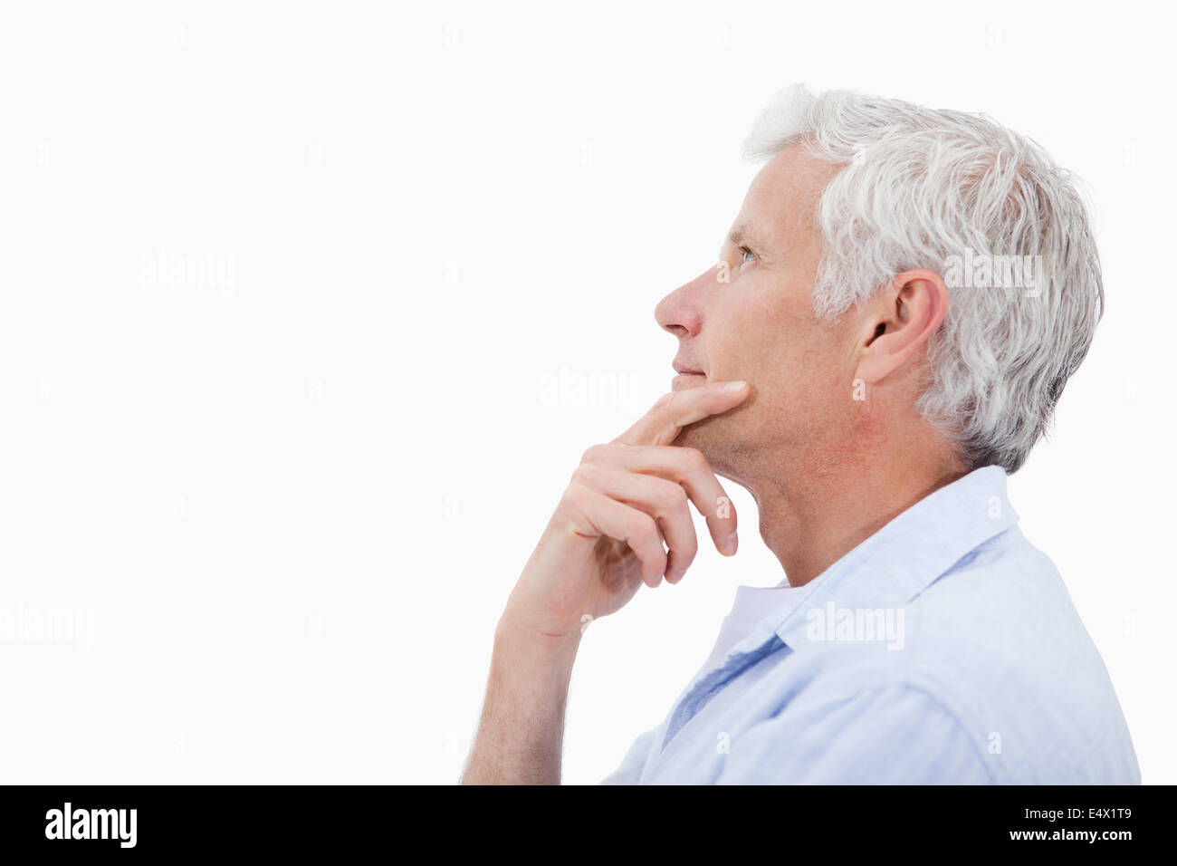 Side view attractive mature Cut Out Stock Images & Pictures - Alamy