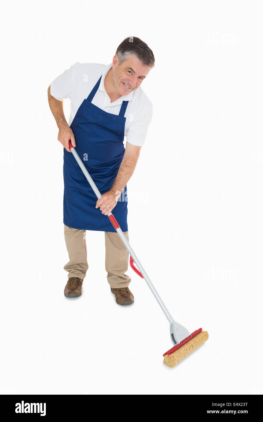 Man mopping hi-res stock photography and images - Alamy