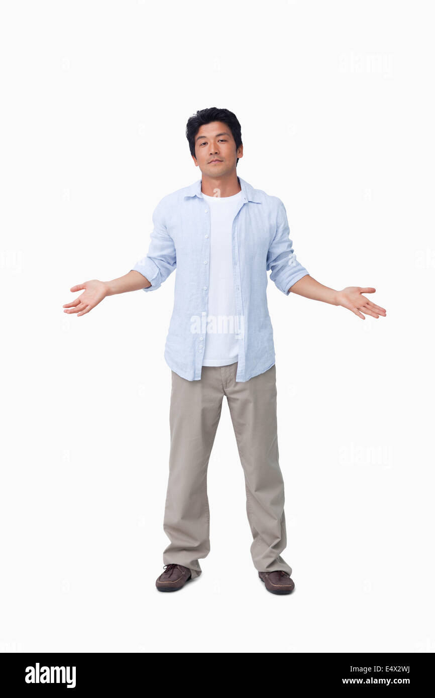 Confused clueless young man Cut Out Stock Images & Pictures - Alamy