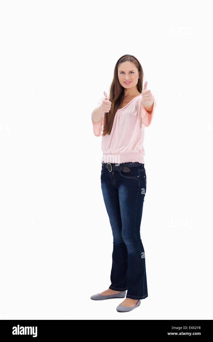 Woman approving hi-res stock photography and images - Alamy