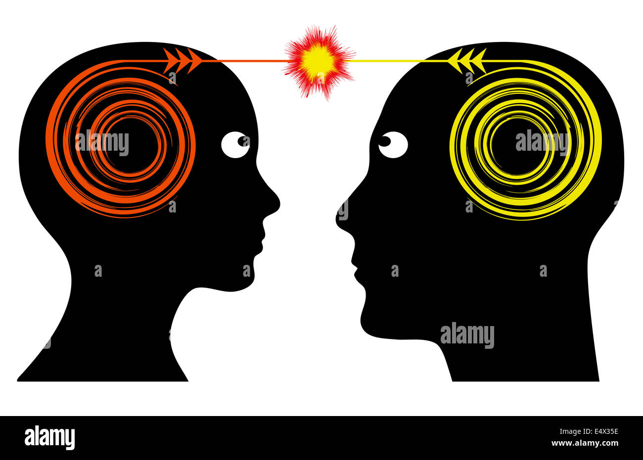 Quarrel argument Cut Out Stock Images & Pictures - Alamy