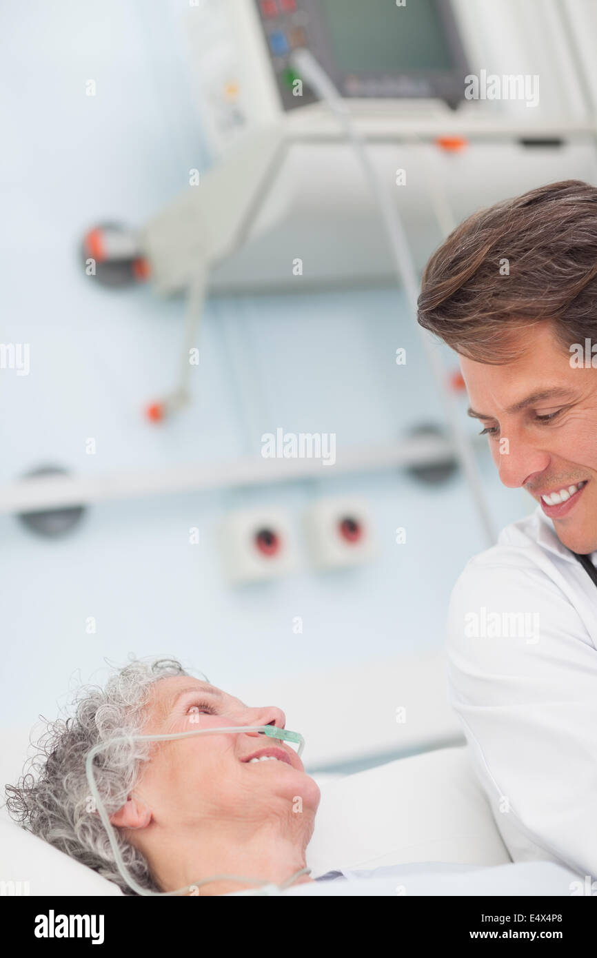 Hospitalized patient oxygen hi-res stock photography and images - Alamy