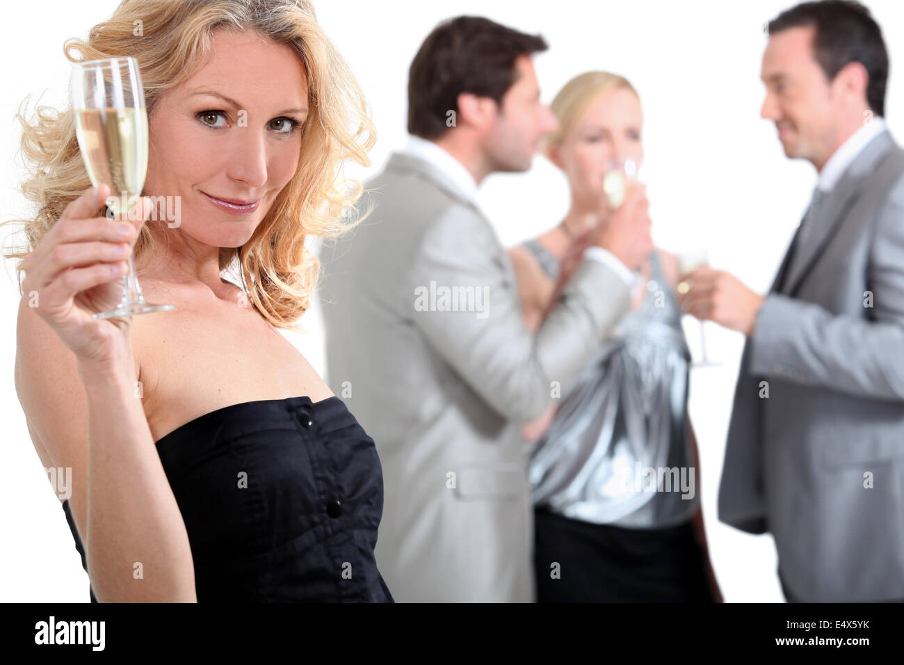 Woman at a party Stock Photo - Alamy