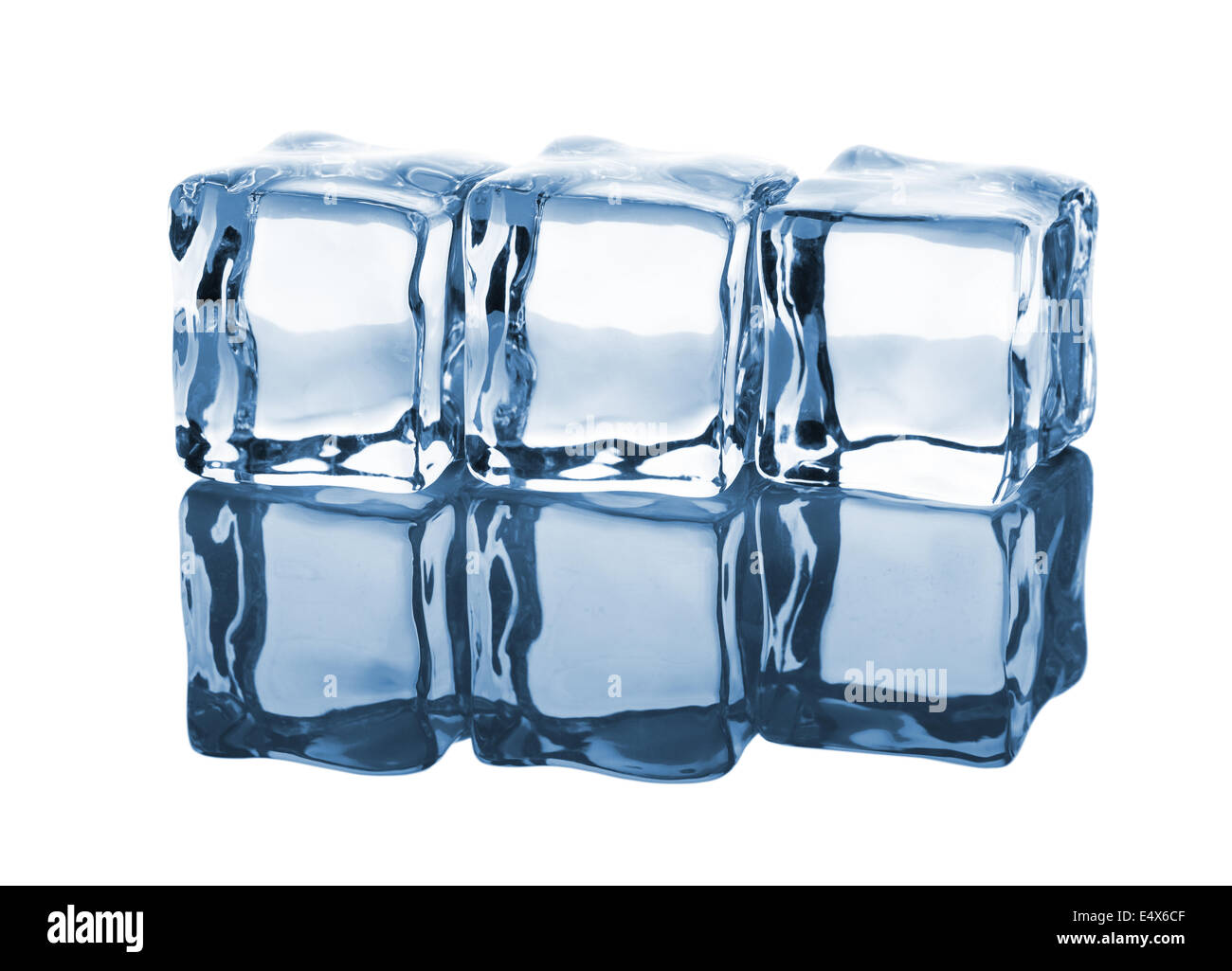 Three ice cubes in row Stock Photo - Alamy