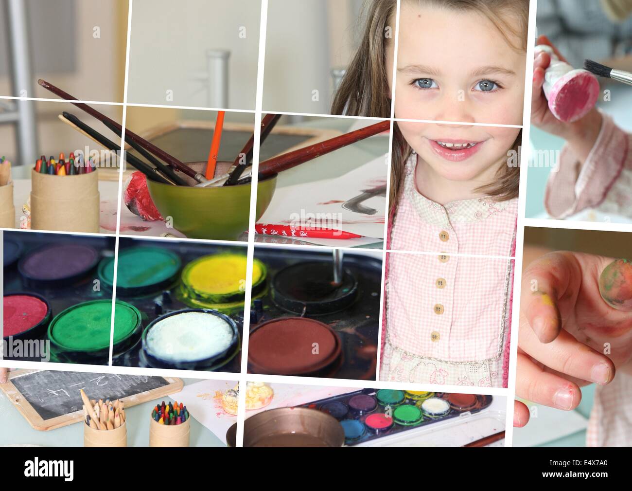 Painting montage hi-res stock photography and images - Alamy