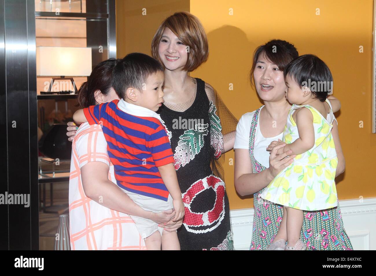 Taipei. 16th July, 2014. Singer Claire promotes her new album in Taipei ...