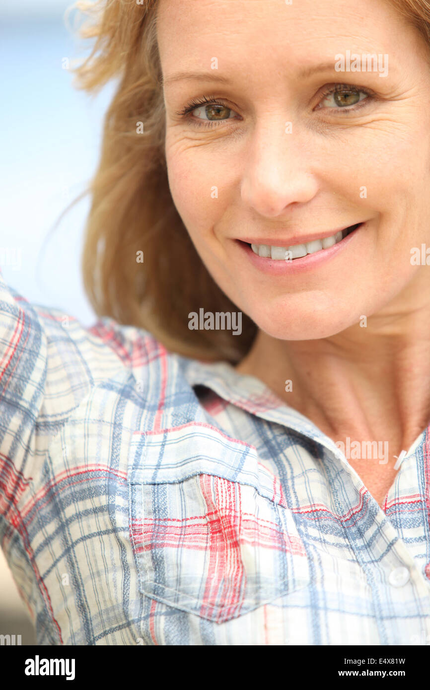 Portrait middle aged woman on hi-res stock photography and images - Alamy