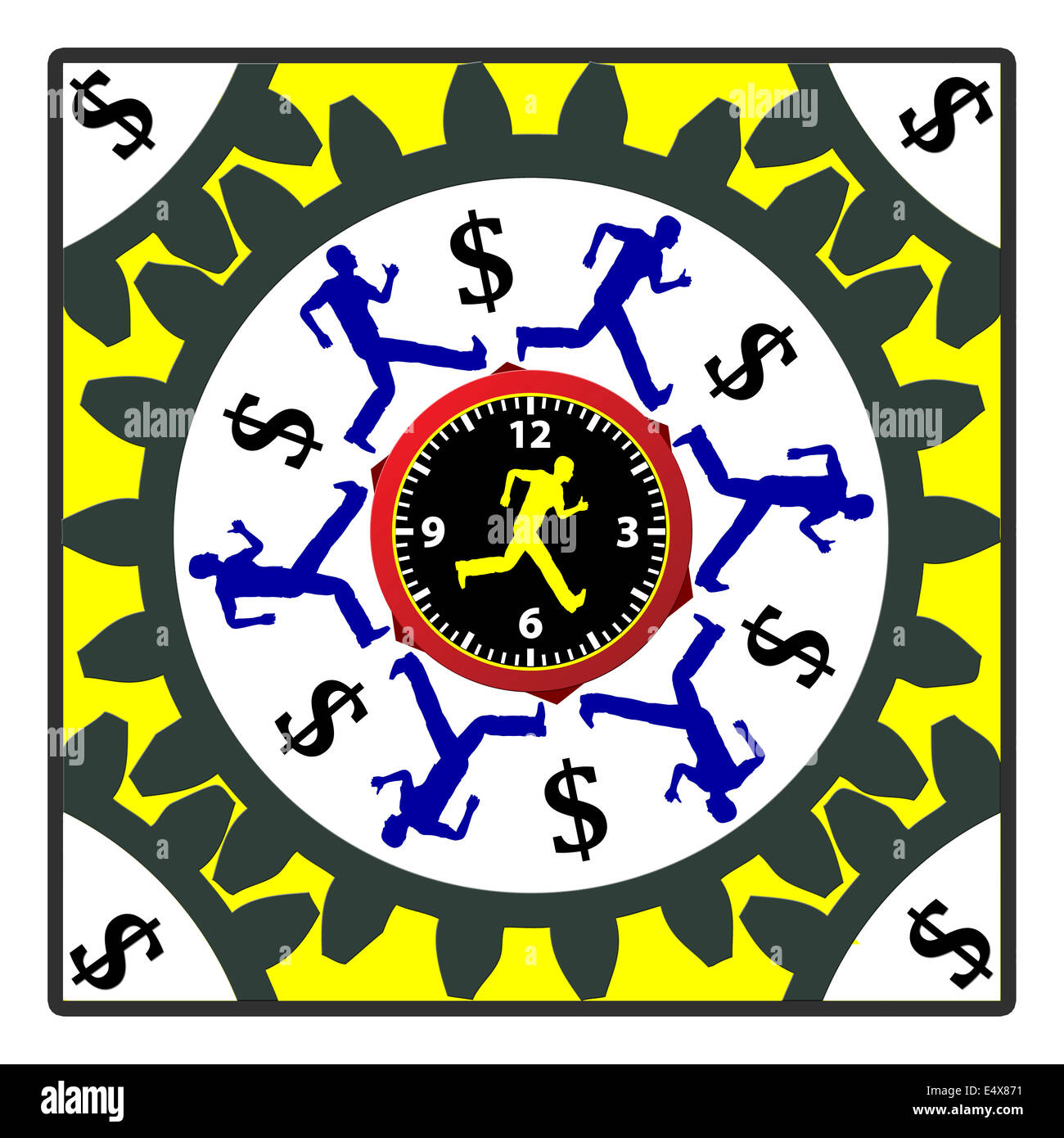 Race against the clock Stock Photo - Alamy