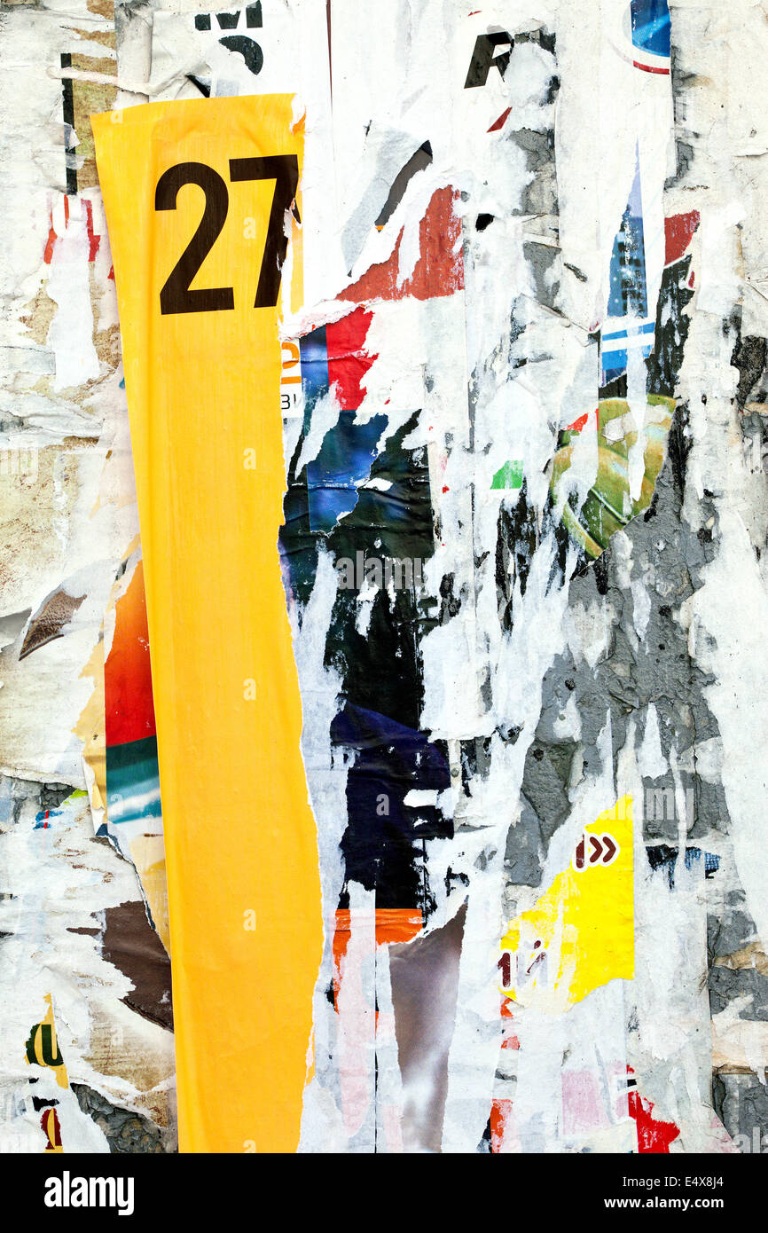 Torn poster posters hi-res stock photography and images - Alamy