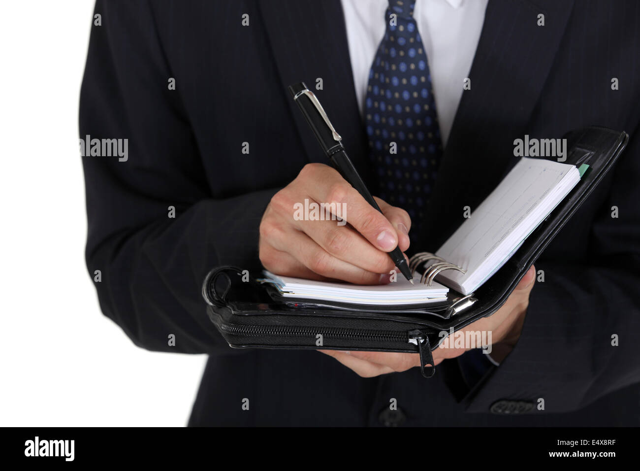 Businessman black notepad in hi-res stock photography and images - Alamy