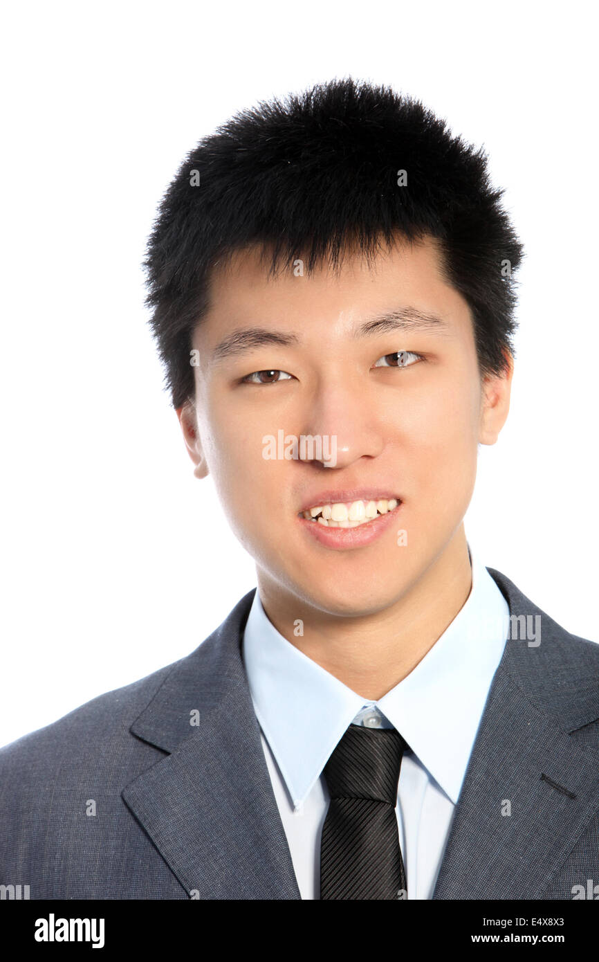 Portrait of smiling asian man Stock Photo - Alamy