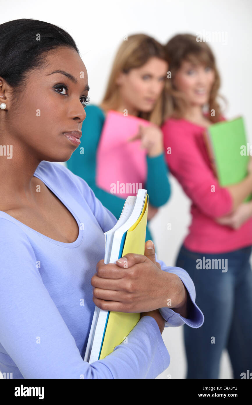 Female students gossiping Stock Photo - Alamy