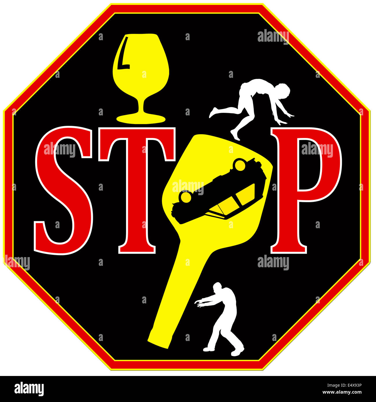 Stop drunk driving Stock Photo - Alamy
