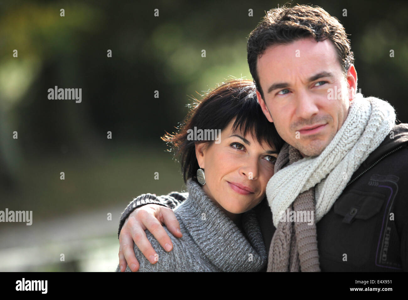 Romantic walk through the woods Stock Photo - Alamy