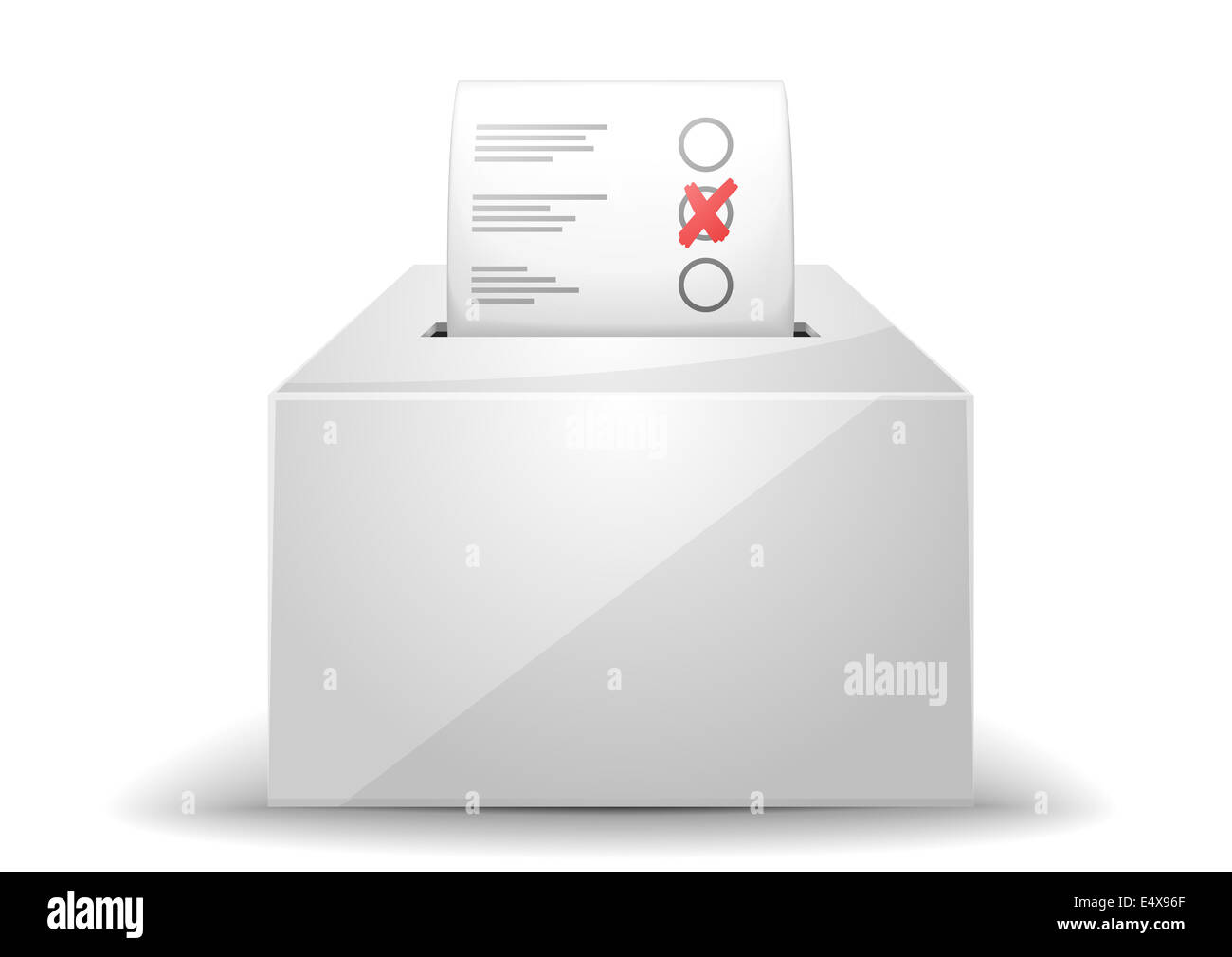 Ballot paper box Cut Out Stock Images & Pictures - Alamy