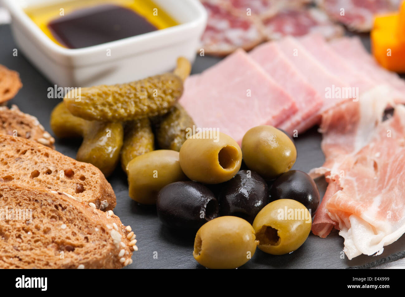 assorted cold cut platter Stock Photo - Alamy