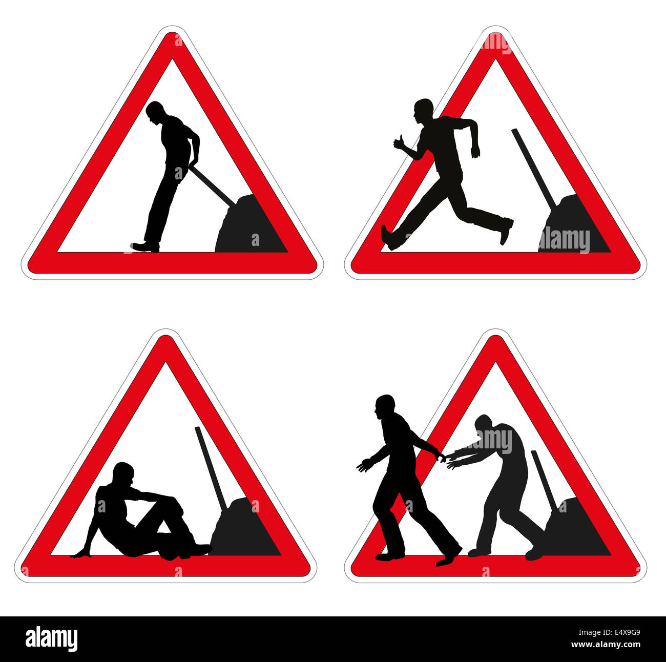 Worker taking brake Stock Photo - Alamy