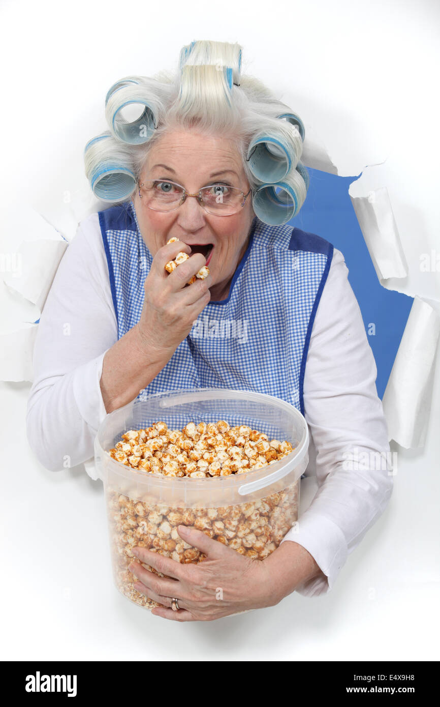 Eating Popcorn