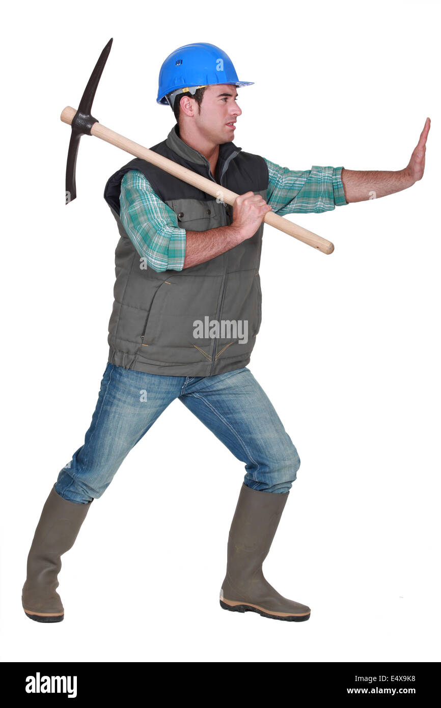 Miner pick axe hi-res stock photography and images - Alamy