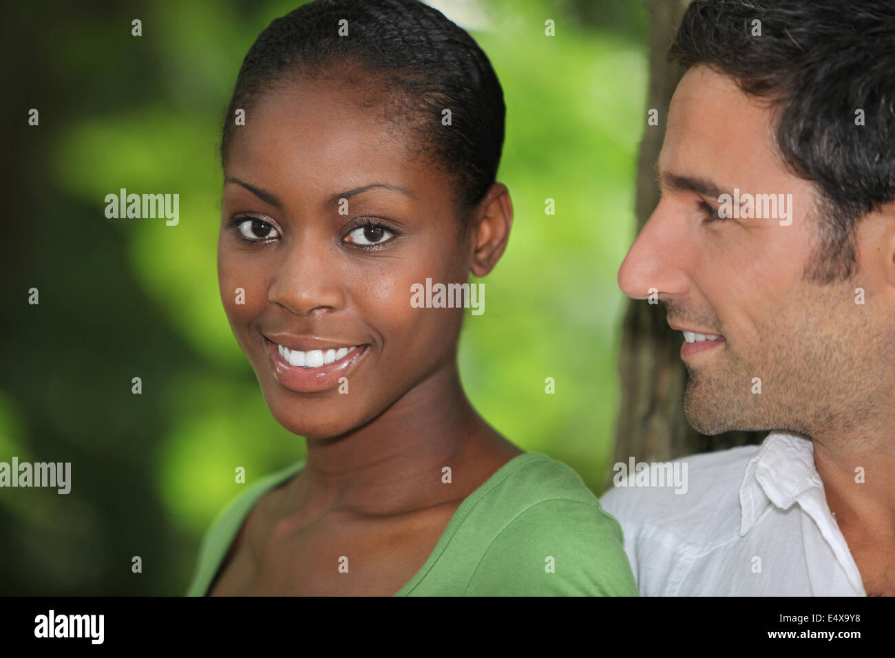 Man looking at his beautiful girlfriend Stock Photo - Alamy
