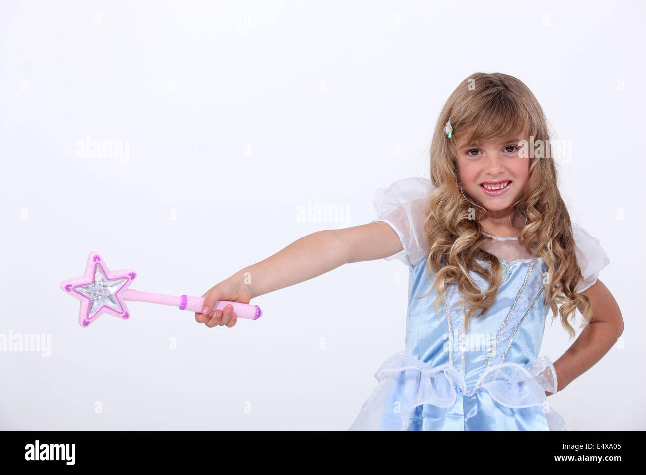 Girl dressed princess holding wand hi-res stock photography and images ...