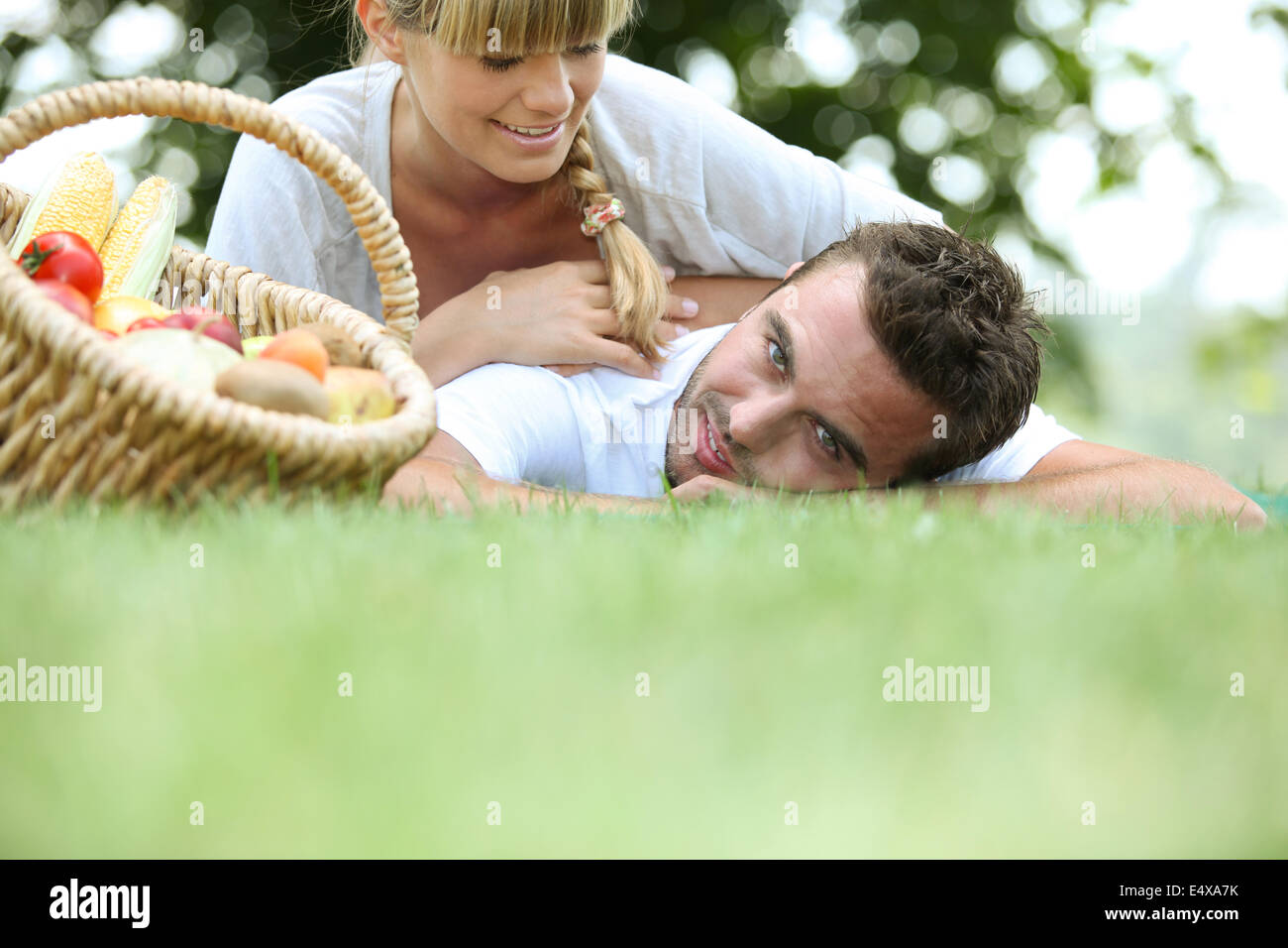 Cuddle lying hi-res stock photography and images - Alamy