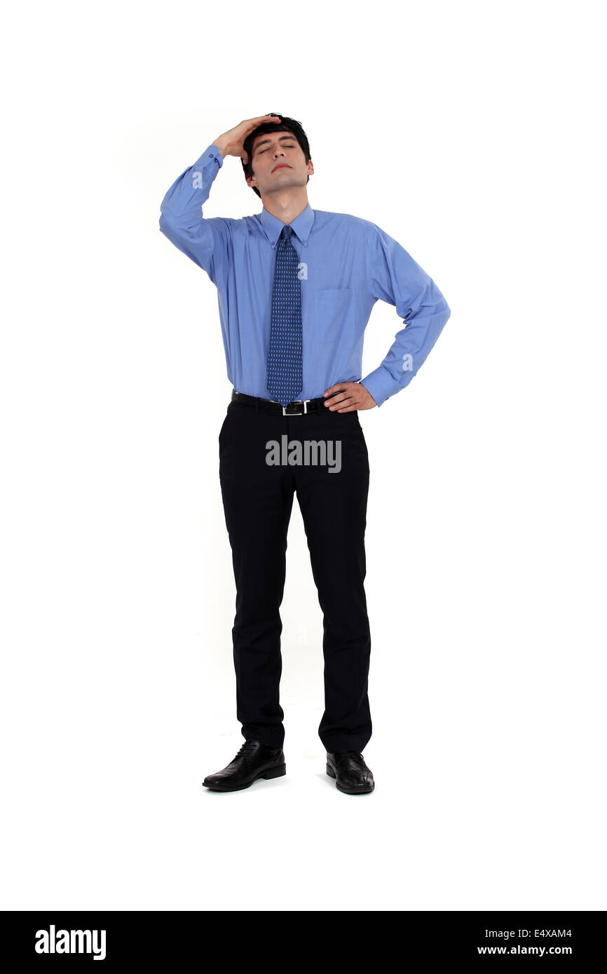 A man remembering something he forgot Stock Photo - Alamy