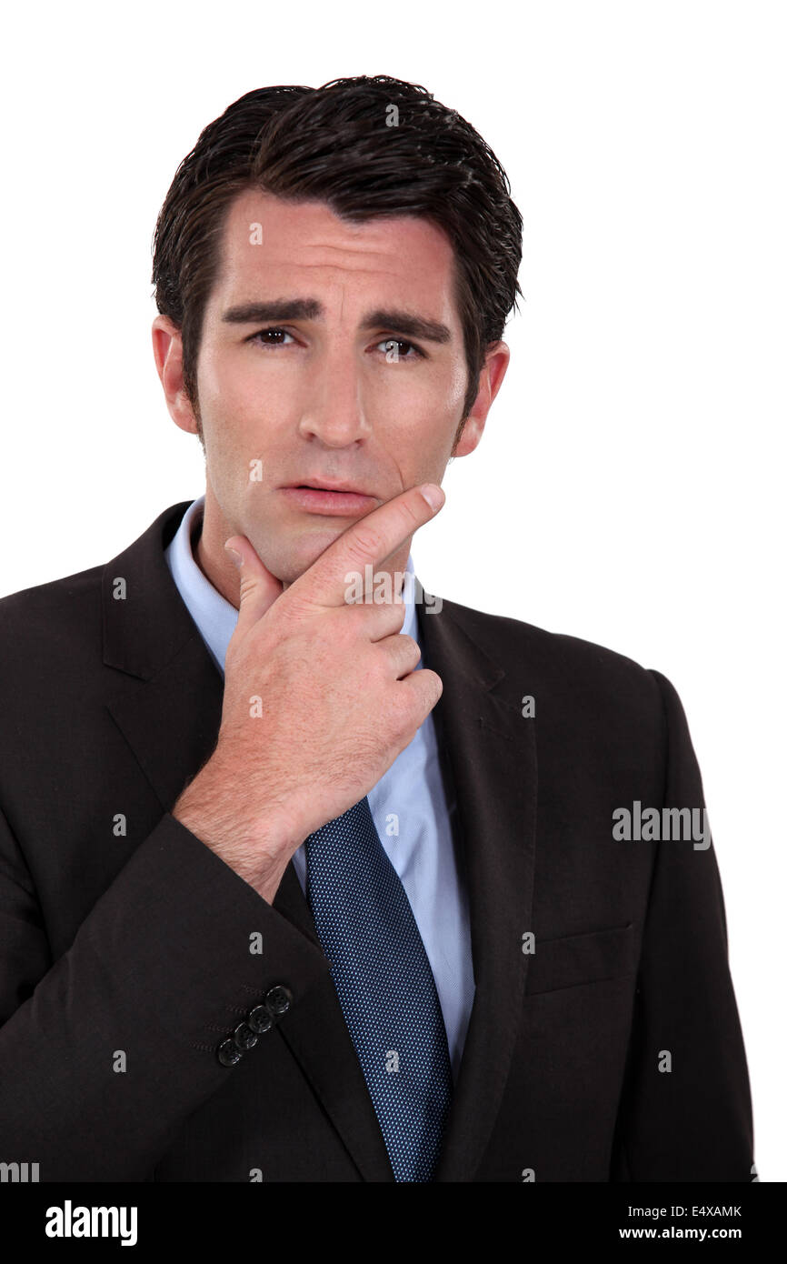 Worried eyebrows hi-res stock photography and images - Alamy