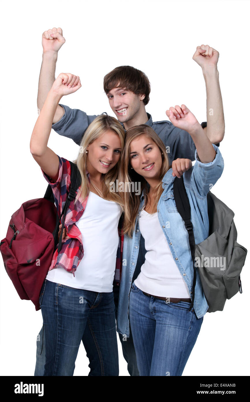 Young people celebrating Stock Photo - Alamy