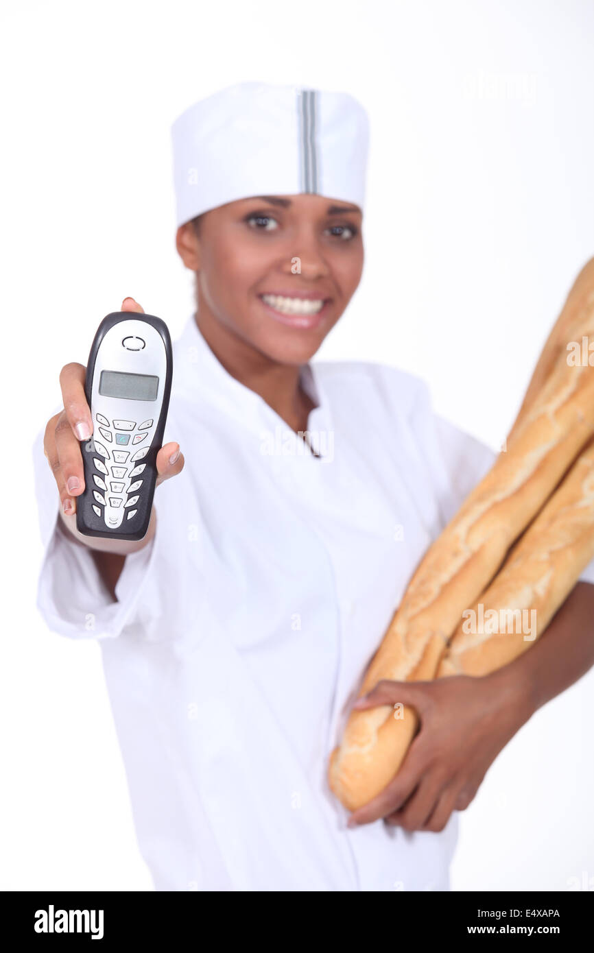 portrait of a baker Stock Photo - Alamy