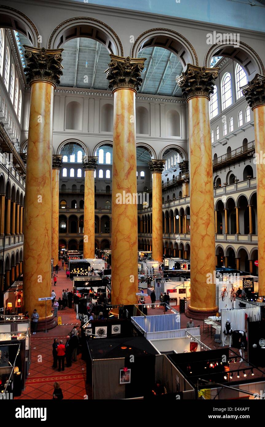 Washington, DC: Massive Corinthian columns support the ceiling of the ...