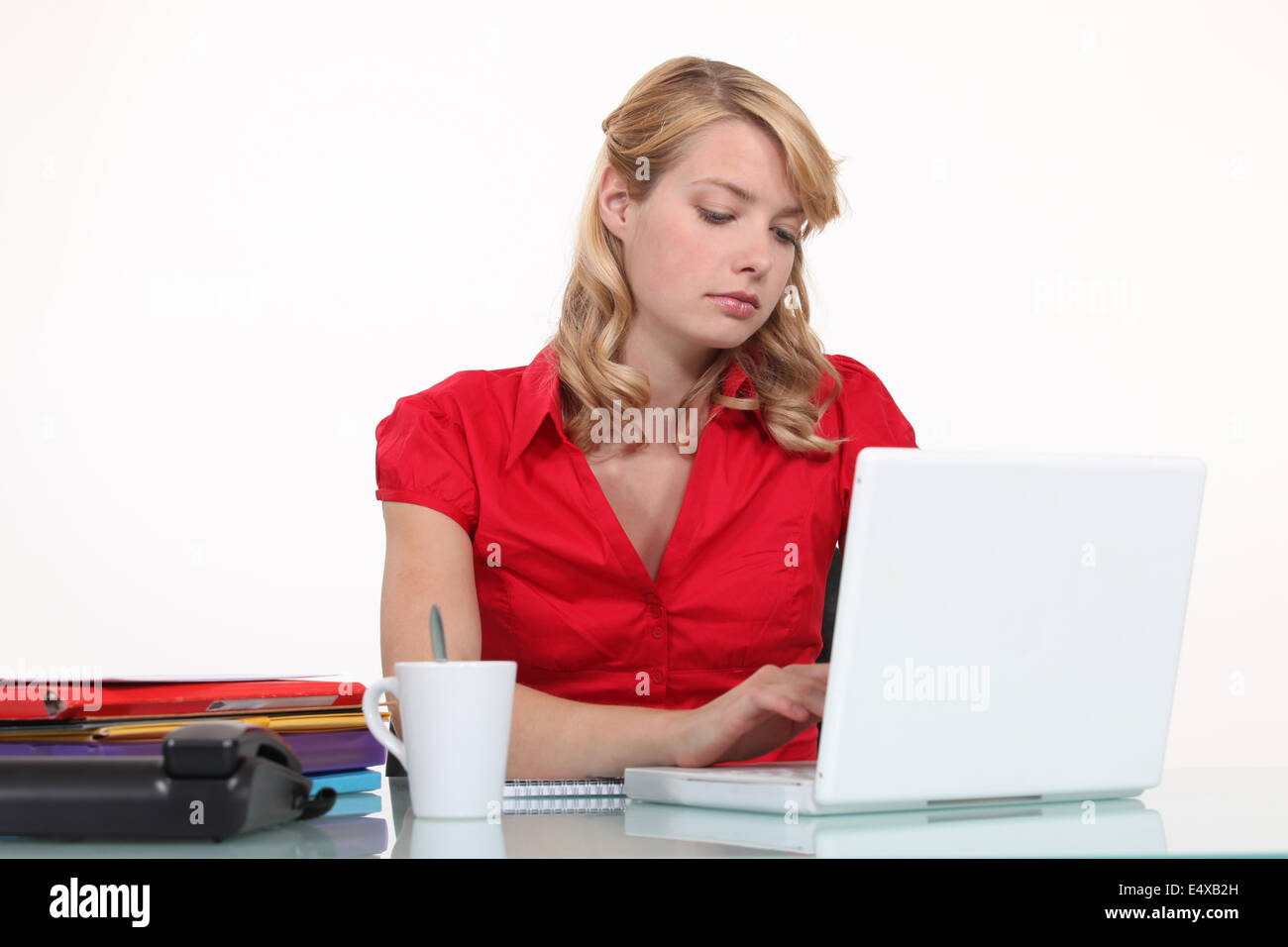 Secretary typing hi-res stock photography and images - Alamy
